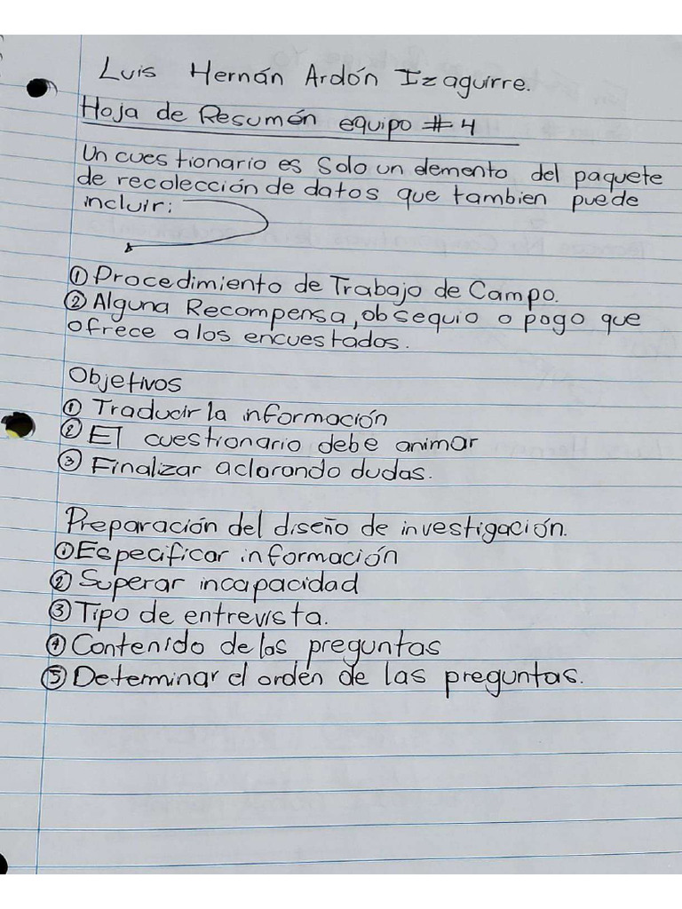 Hojas de Resumen Equipo 4 y 5 | PDF