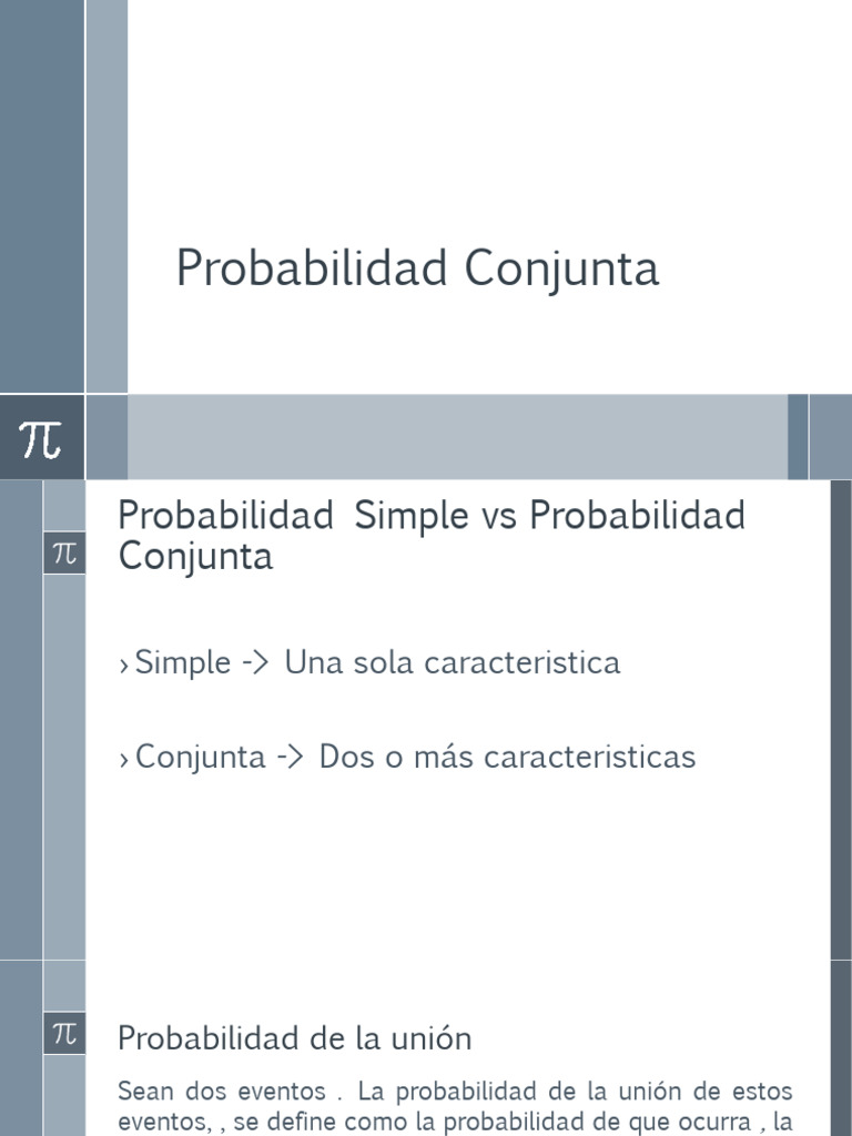 Probabilidad Conjunta | PDF | Probabilidad | Matemáticas Aplicadas