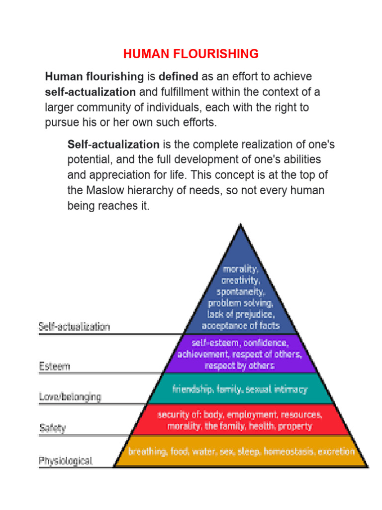 Human Flourishing | PDF | Career & Growth
