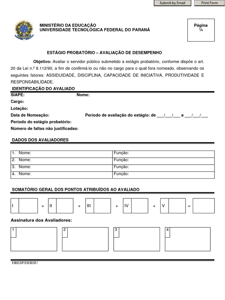 Anexos Estagio Probatorio - Doc - Anexos - Estagio - Probatorio ...