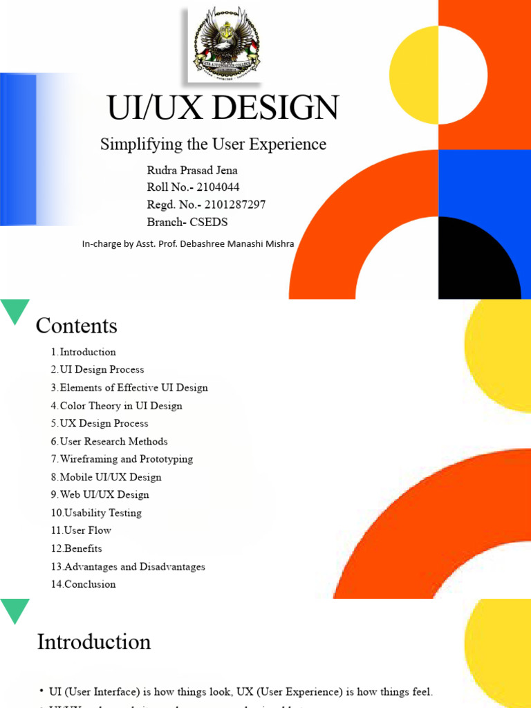 UI/UX Design Seminar Overview | PDF | Usability | User Interface Design