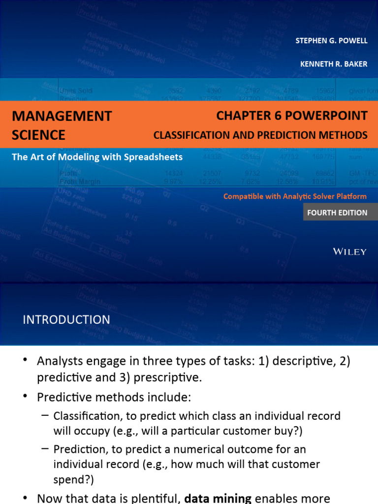 CH 06 | PDF | Statistical Classification | Linear Regression