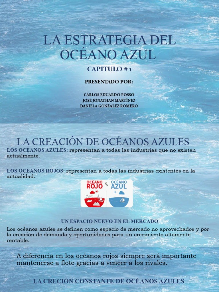Estrategia del Océano Azul: Innovación y Crecimiento | PDF | Negocios ...