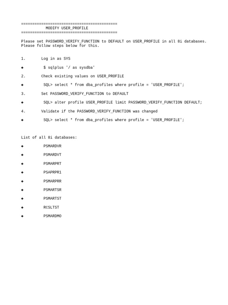 Modify User Profile | PDF Modify User Profile | PDF