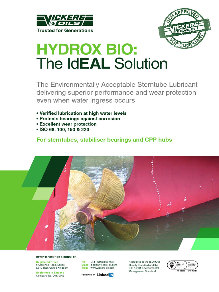 HYDROX BIO v33 | PDF | Lubricant | Emulsion
