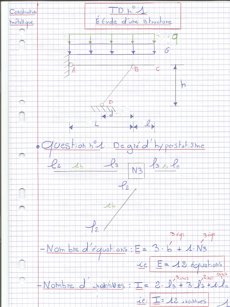 BTP - 008 - Correction - TD N°01 | PDF