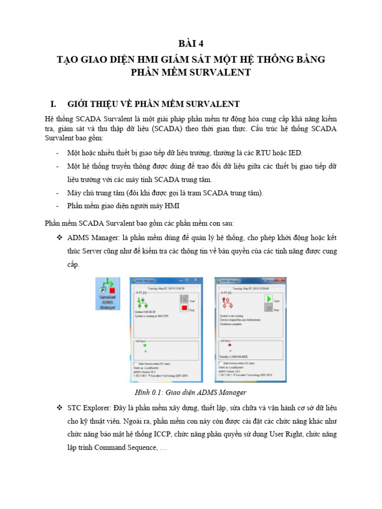 4 BAI 4 Tạo Giao diện HMI | PDF