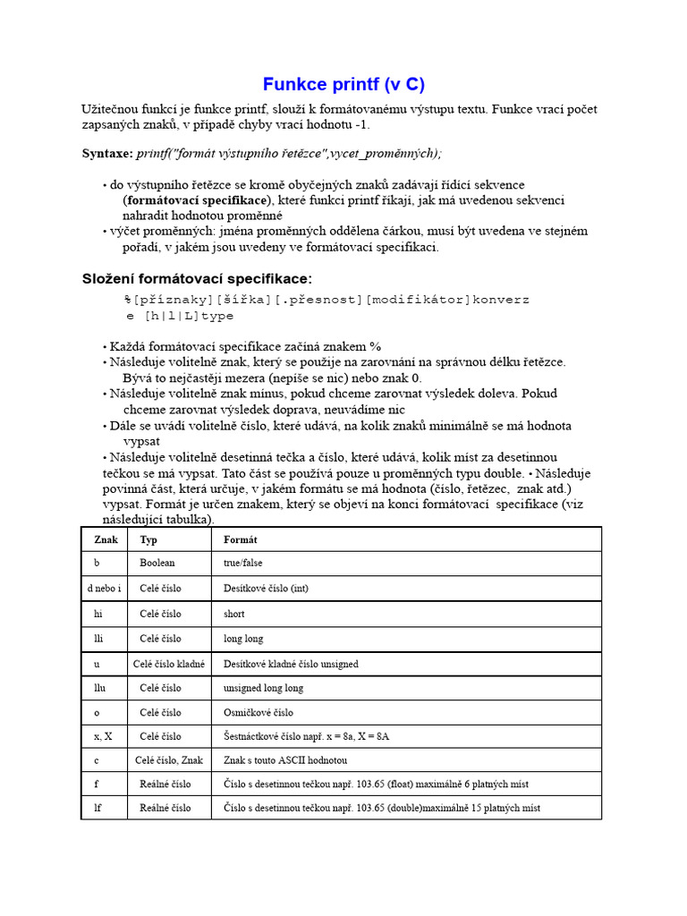 Algoritmy V CPP - Příkazy Vstupu A Výstupu | PDF
