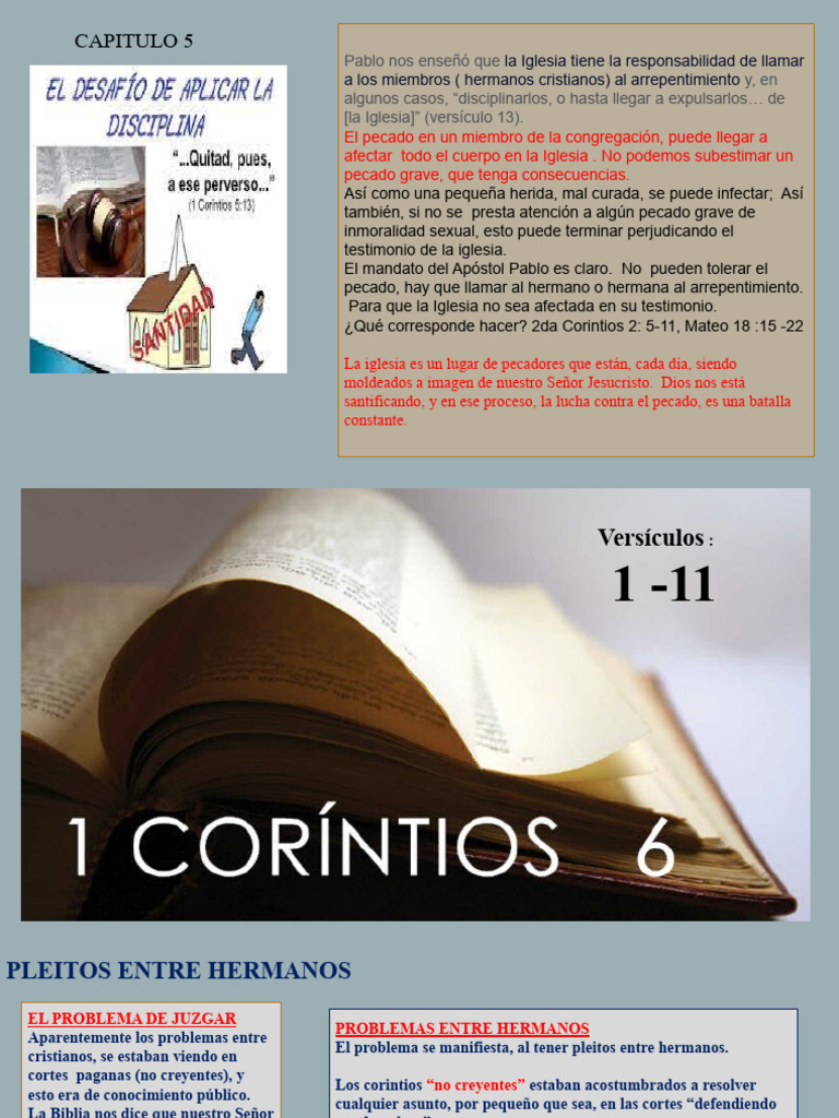 Corintios 6 Actualizado | PDF | Primera epístola a los corintios | Pablo el apóstol