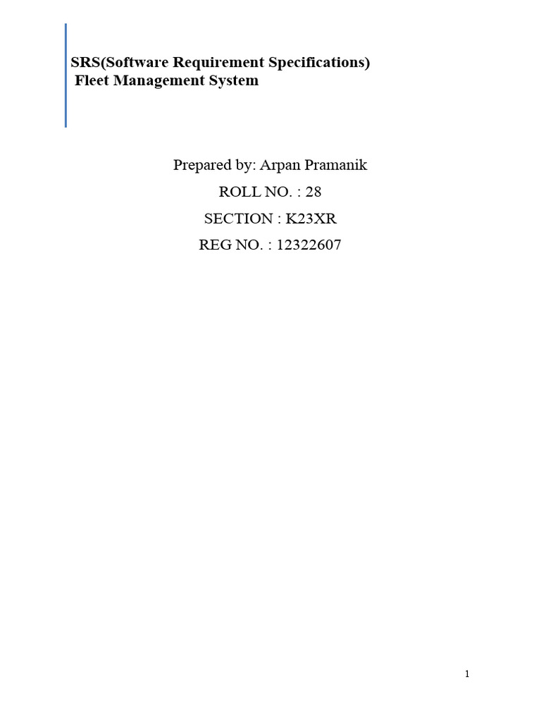 SRS Software Requirement Specifications | Download Free PDF | World Wide Web | Internet & Web