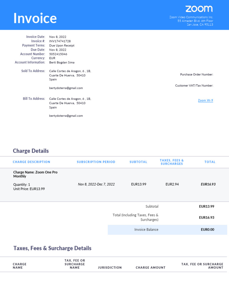 invoicepdf | PDF | Fee | Invoice