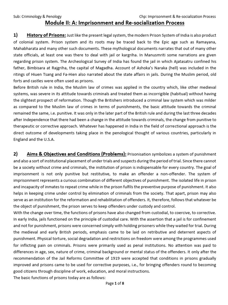 Imprisonment | Download Free PDF | Prison | Crimes