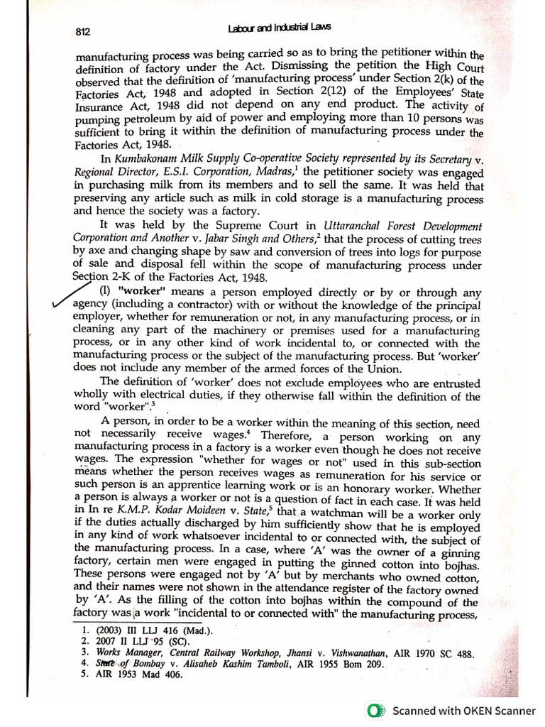 Factories Act | PDF