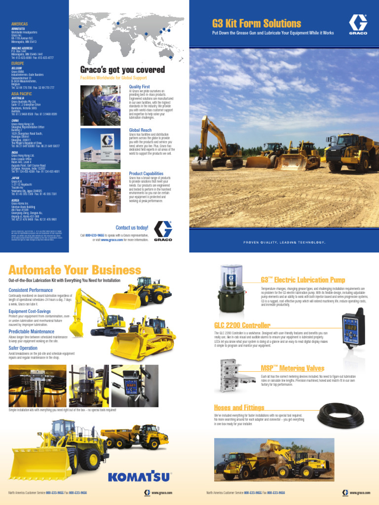 352318C Komatsu G3 Kits Brochure | PDF