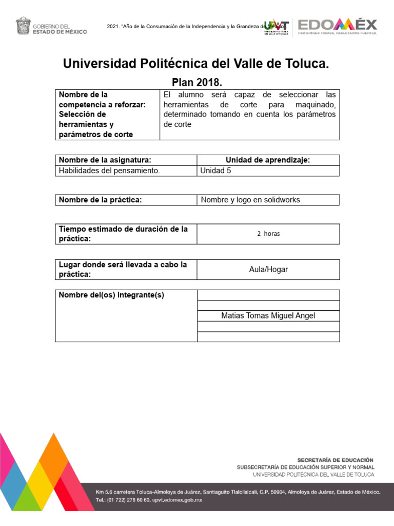 Practica U5 | PDF | Informática