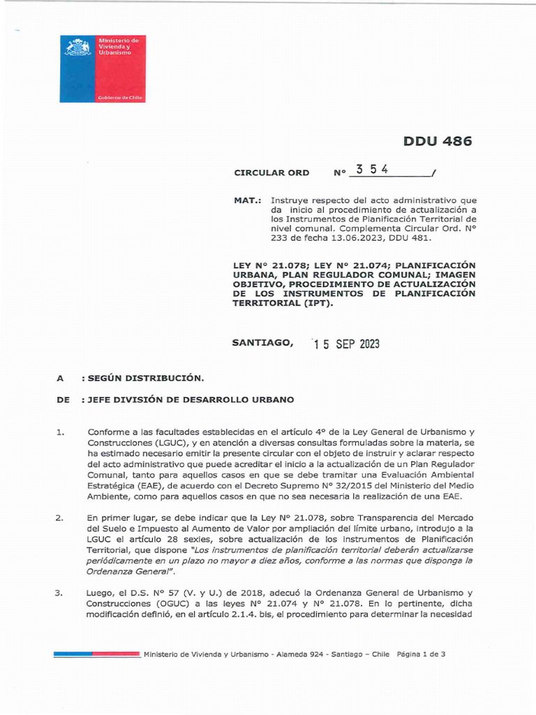 Ddu 486 | PDF | Planificación | Urbanismo