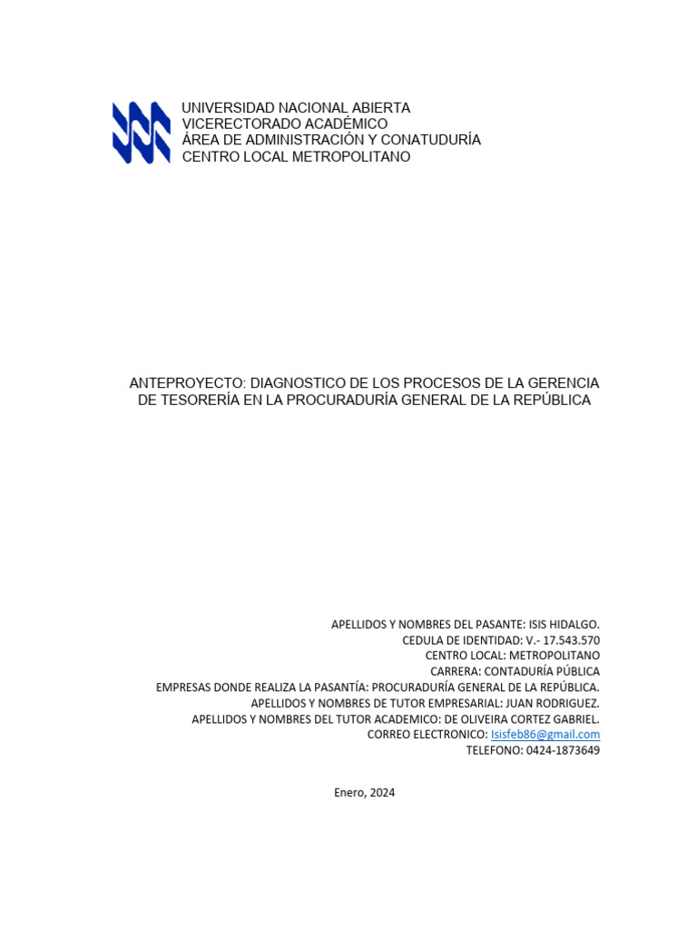 697 Anteproyecto - 17.543.570 Borrador 1 | PDF | Contabilidad | Business