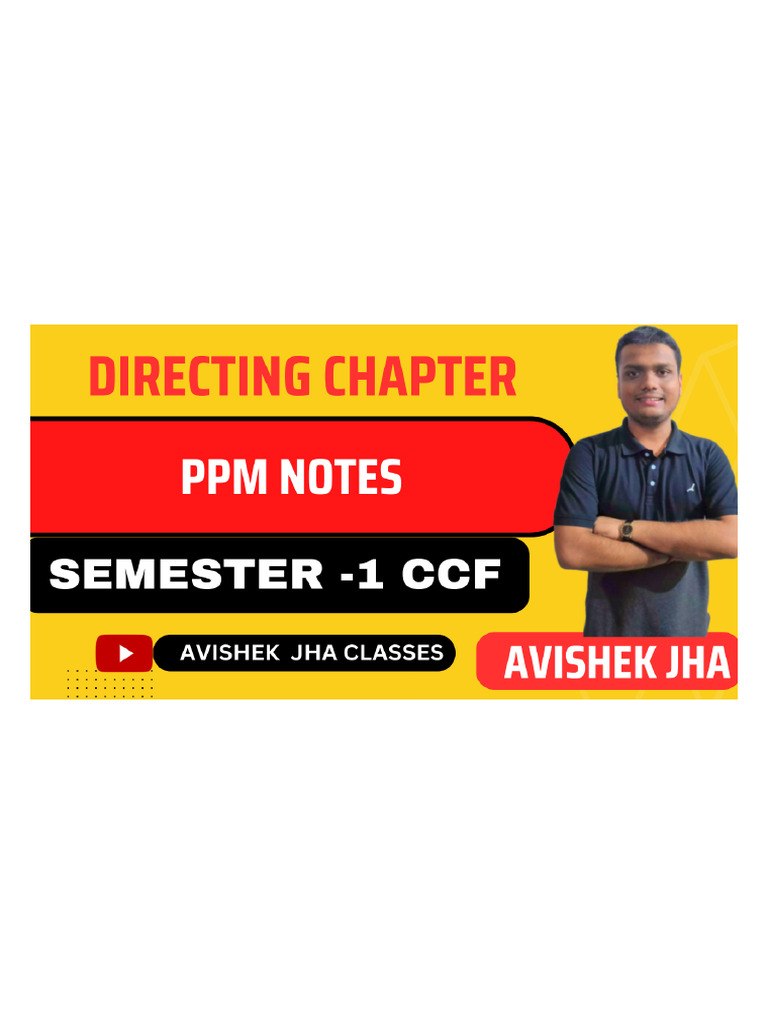 PPM Directing and Leadership Notes | PDF | Leadership | Incentive