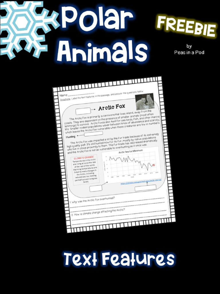 FREETextFeaturesActivities2nd3rd4thgradePolarAnimals 1 | PDF