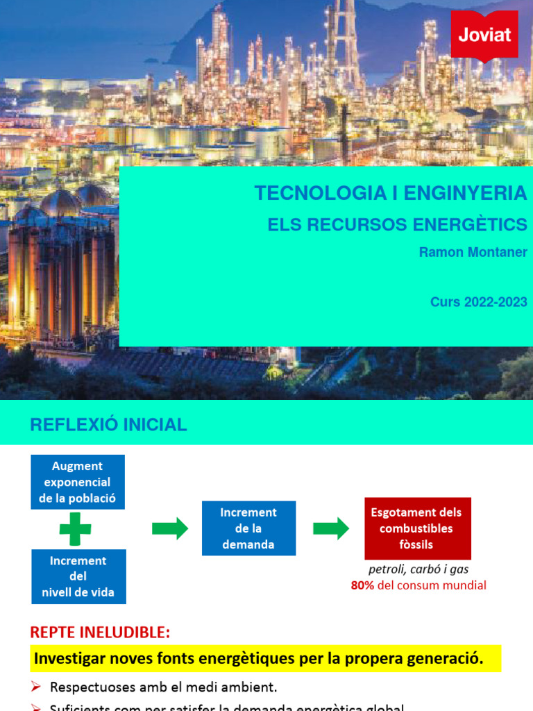 TE 1BAT T Recursos Energètics | PDF