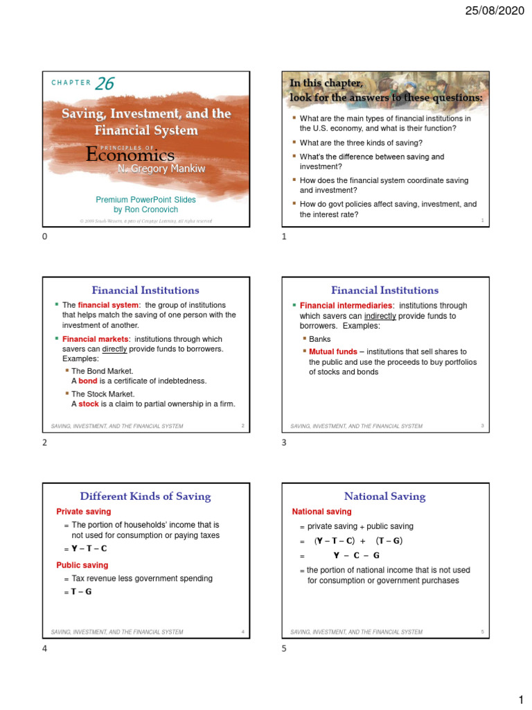 Princ ch26 Presentation | Download Free PDF | Deficit Spending | Saving