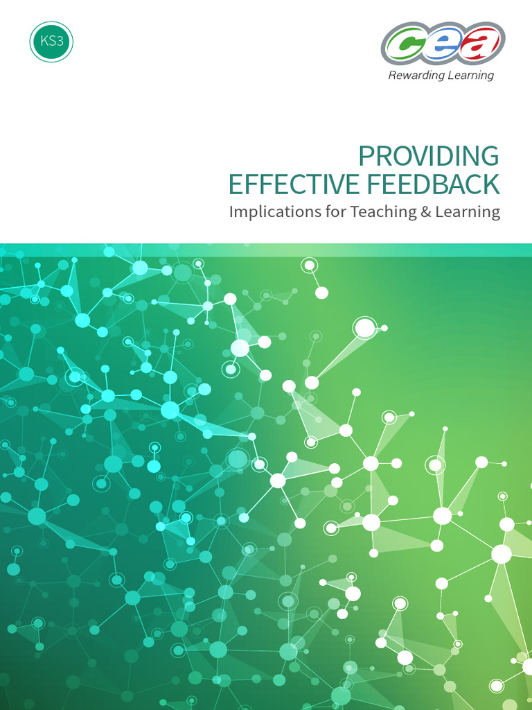 Providing Effective Feedback - Implications For Teaching and Learning ...