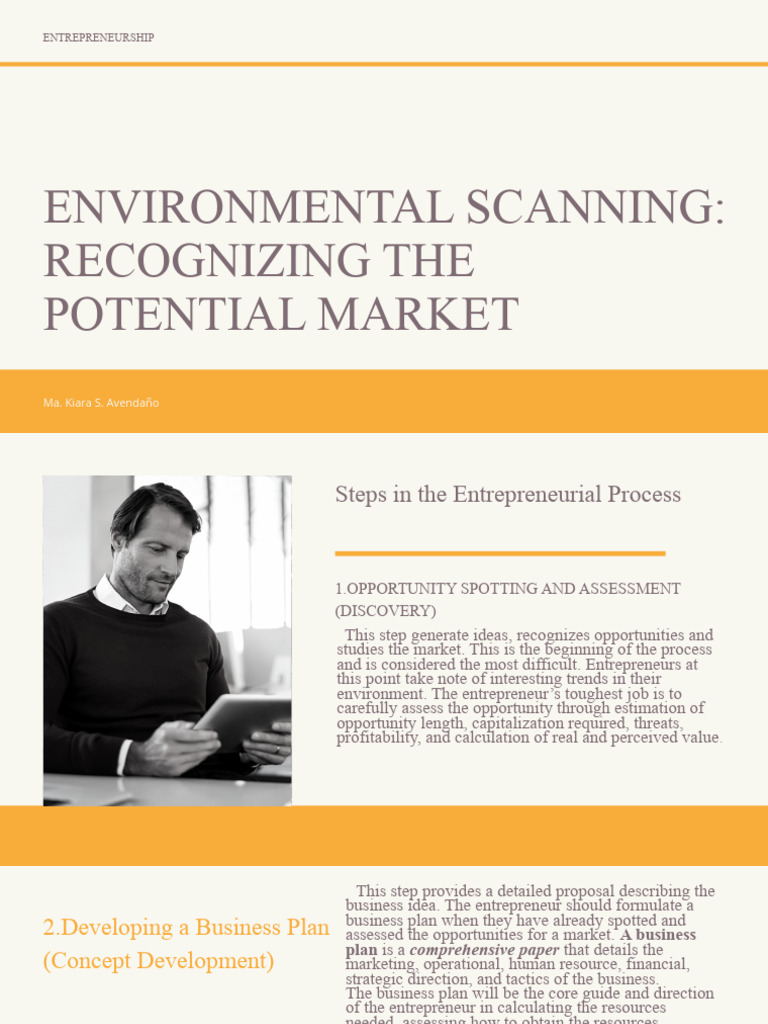Environmental Scanning Week 3 6 | PDF | Entrepreneurship | Business Plan