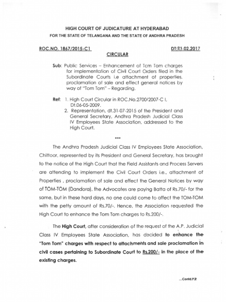 circular27022017csec | PDF | Common Law | Separation Of Powers