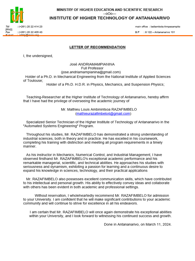 English-Recommandation | PDF | Science | Cognition