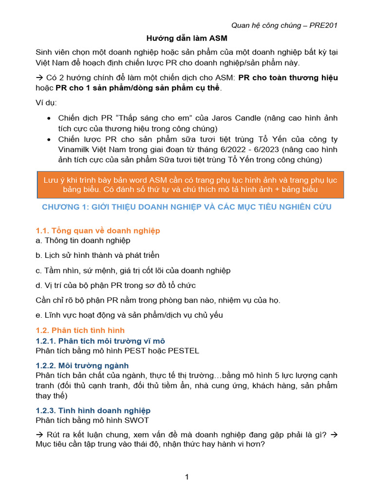 Hướng dẫn làm ASM - QHCC | PDF