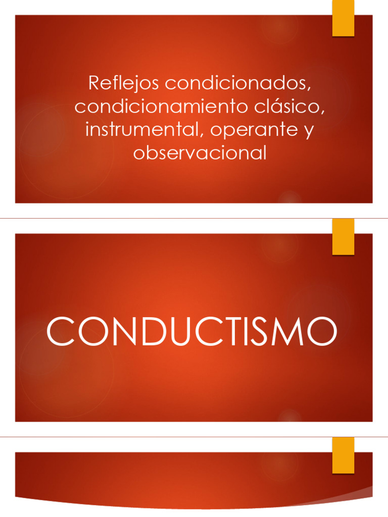 Reflejos Condicionados, Condicionamiento Clásico, Instrumental ...