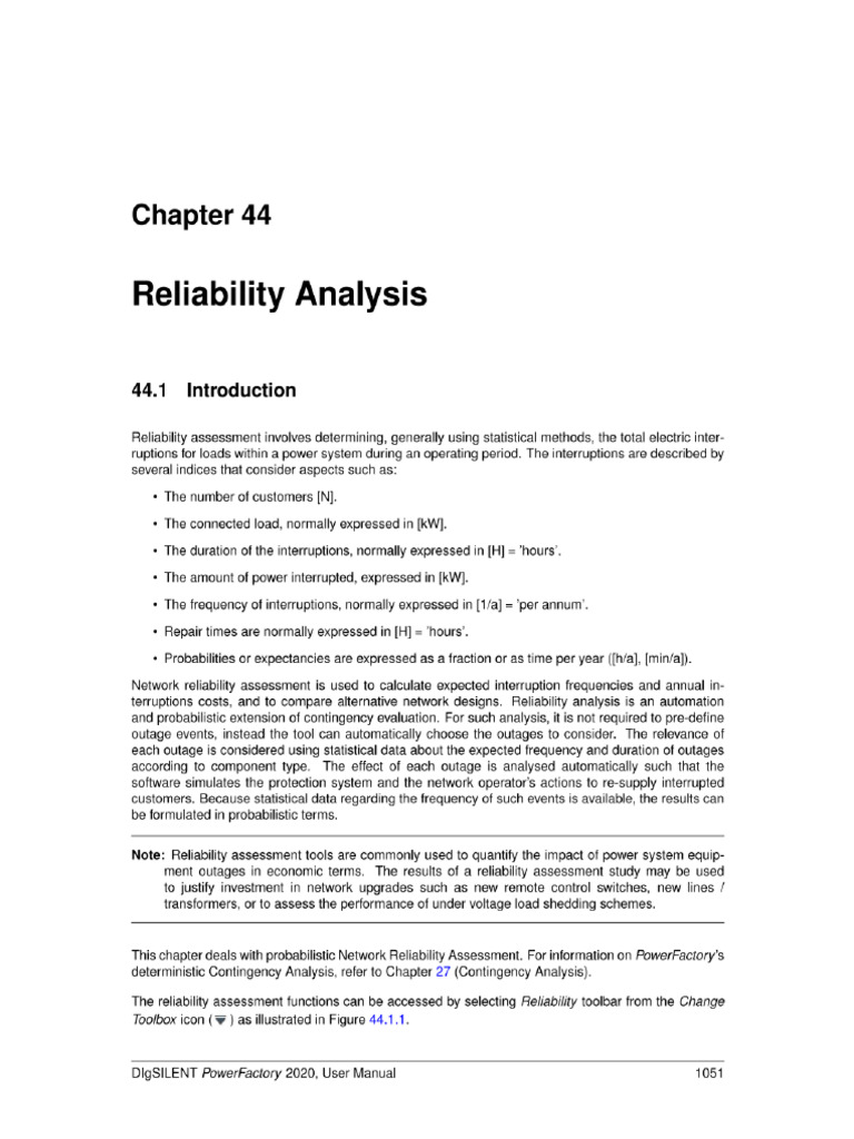Power System Reliability Analysis | PDF | Reliability Engineering | Electrical Engineering