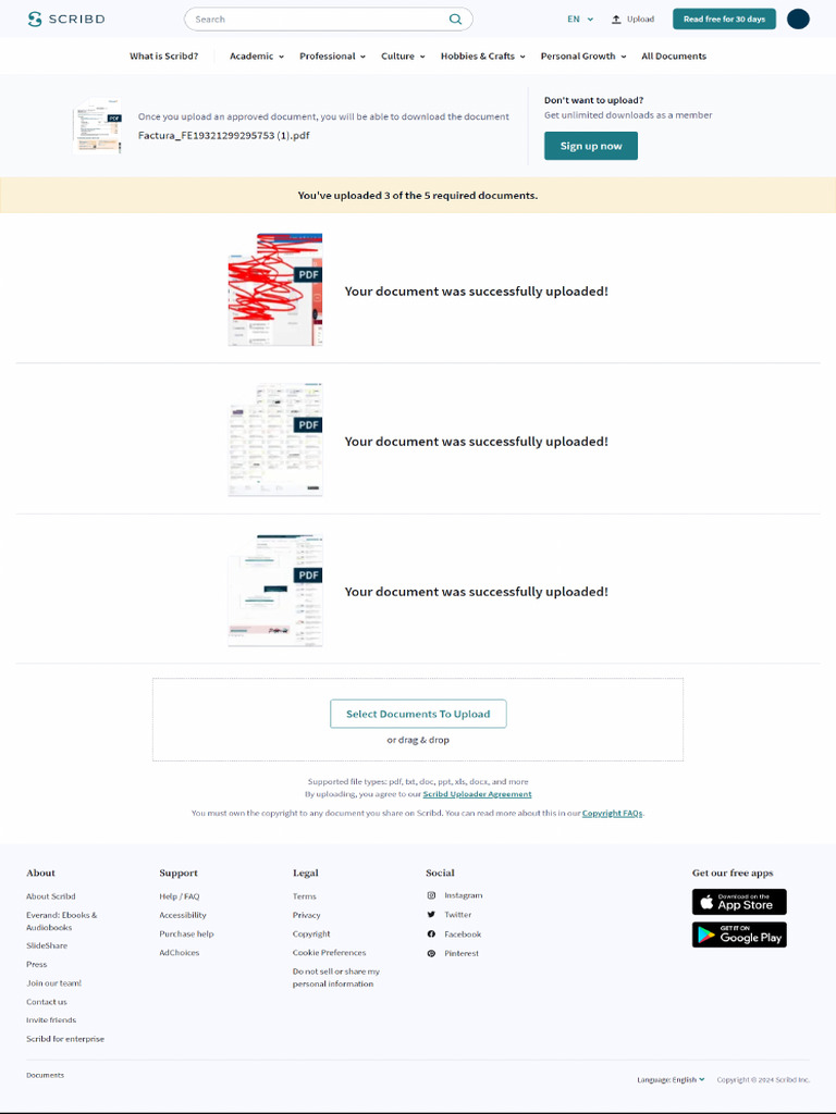 Upload A Document Scribd | PDF