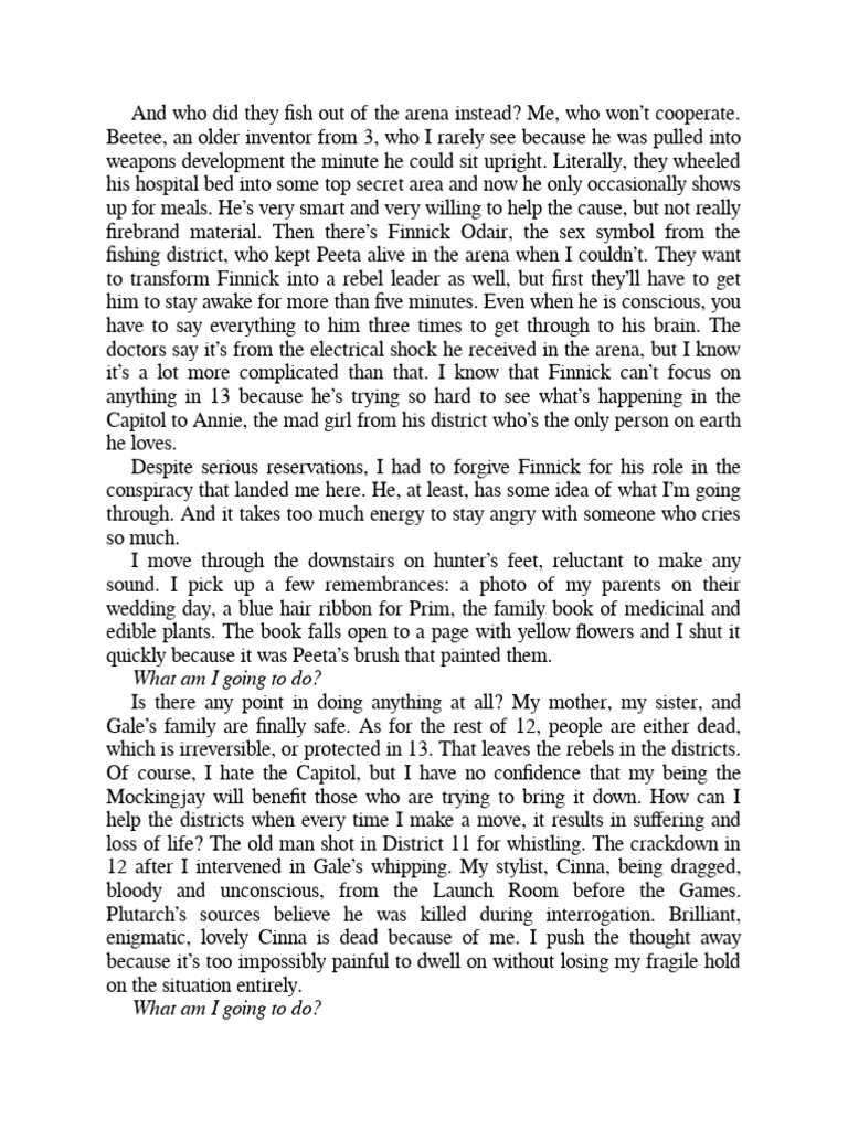 Mockingjay 2 | PDF | The Hunger Games