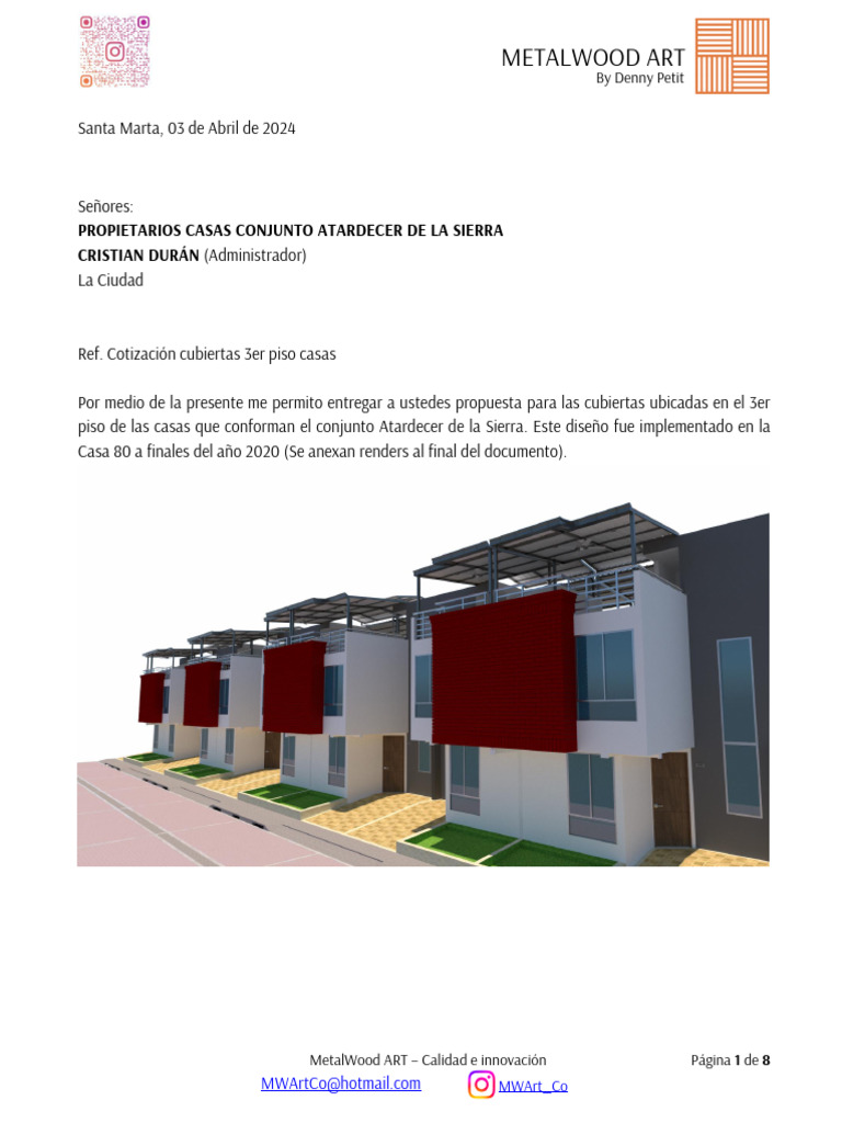 Propuesta cubierta 3er piso casas - Atardecer de la Sierra | PDF | Materiales de construcción ...