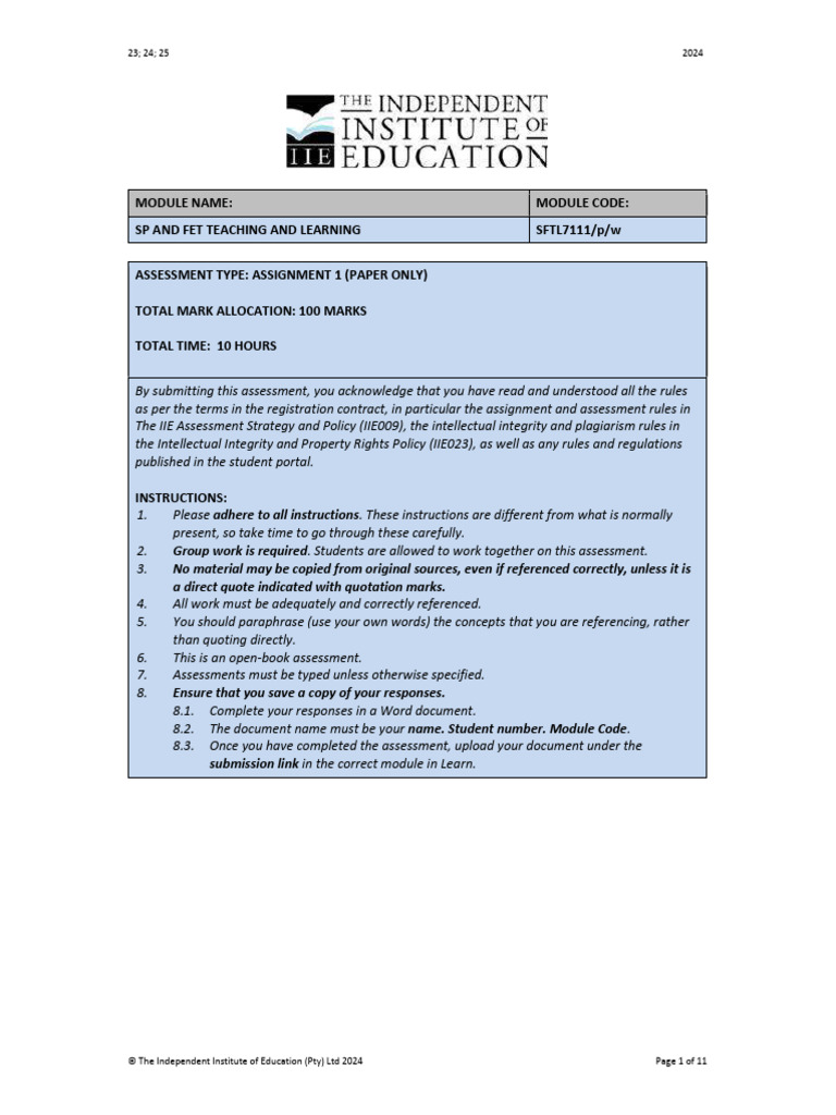 SFTL Assignment 1 | PDF | Constructivism (Philosophy Of Education) | Classroom