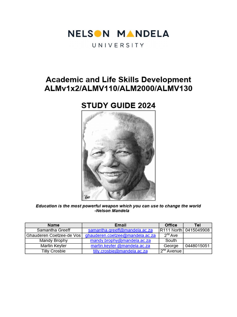 Academic and Life Skills Study Guide 2024 | PDF | Plagiarism