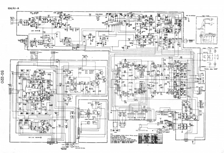Sharp SG-220 Schematic - Melhor Qualidade | PDF