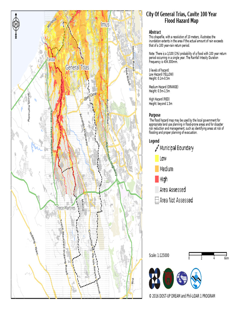City of General Trias Cavite 100 Year Flood Hazard Map | PDF