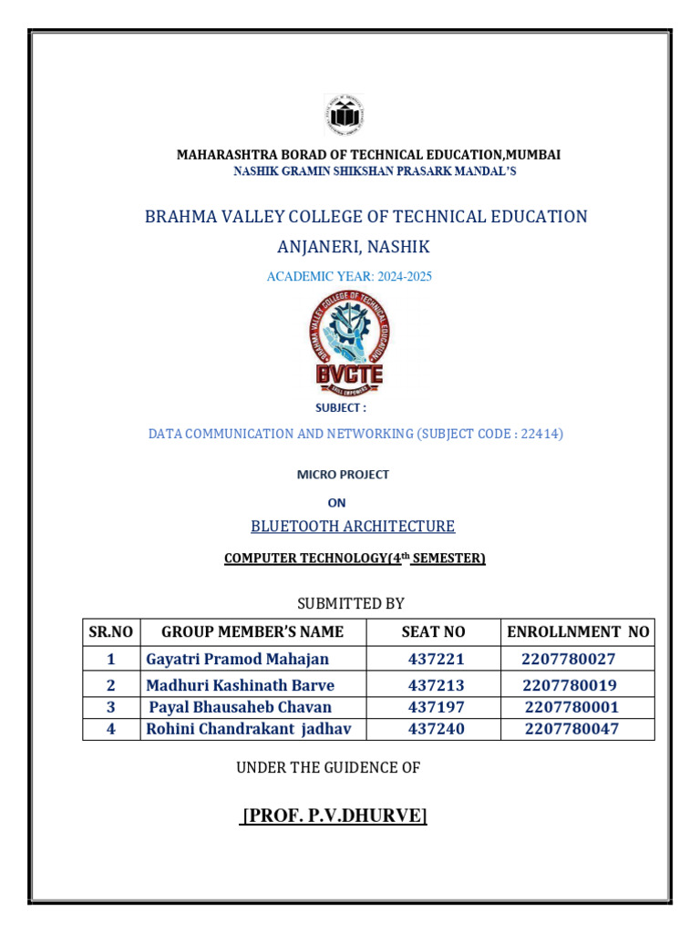 DCC Microproject 22414 23 | PDF | Bluetooth | Wireless