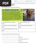 5° Reading Comprehension - Lionel Messi | PDF | Sports & Recreation