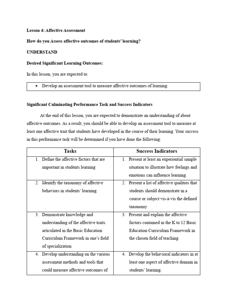 AOL 2 Mod 4 | PDF | Learning | Affect (Psychology)