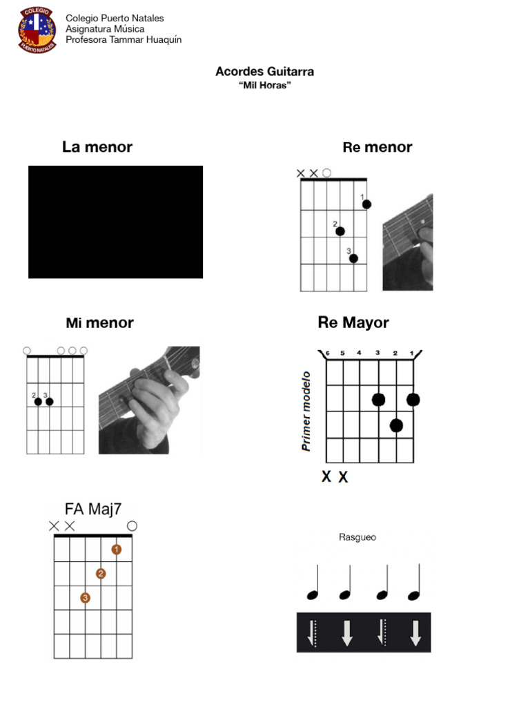 Acordes de "Mil Horas" para Guitarra | PDF