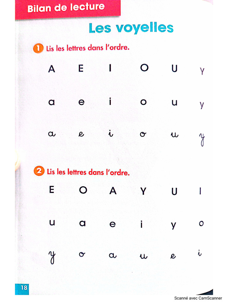 Voyelles Lecsimple | PDF