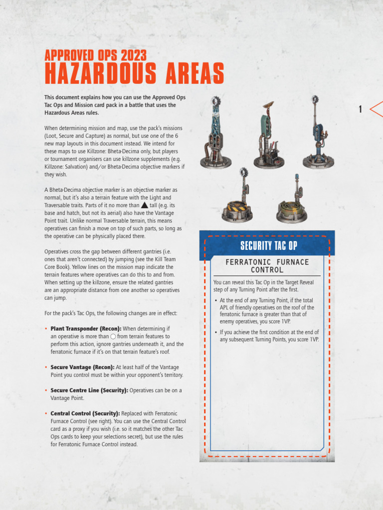 Approved Ops 2023 Hazardous Areas | PDF | Reconnaissance