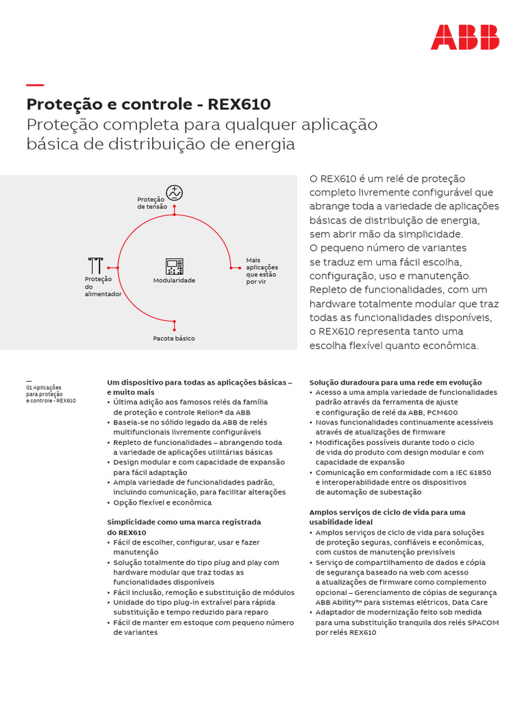 REX610 Datasheet 2NGA000889 LRPTa | PDF | Relé | Informática
