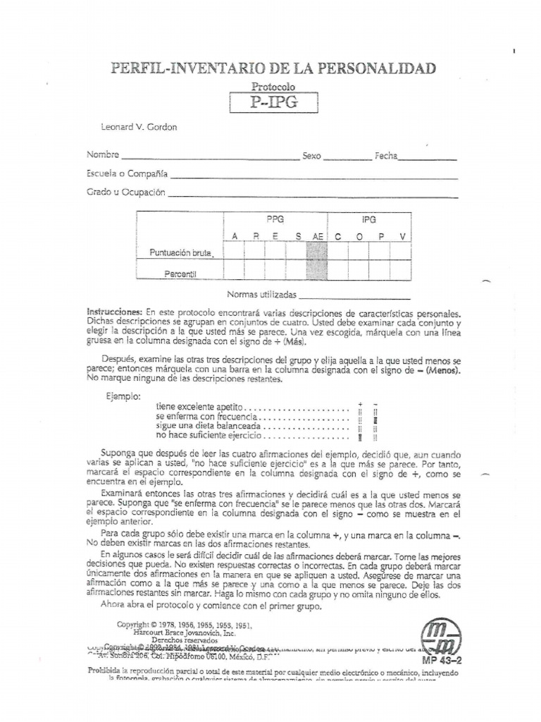 1.0 Prueba Pip-G | PDF