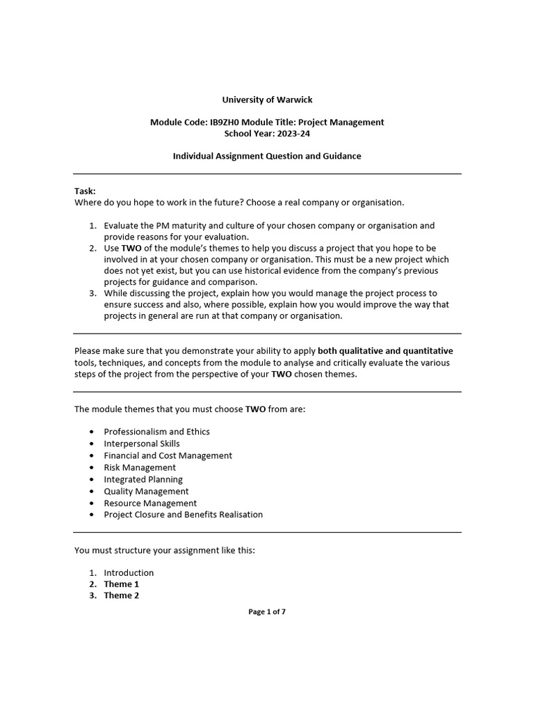 Project management | PDF | Evaluation | Project Management