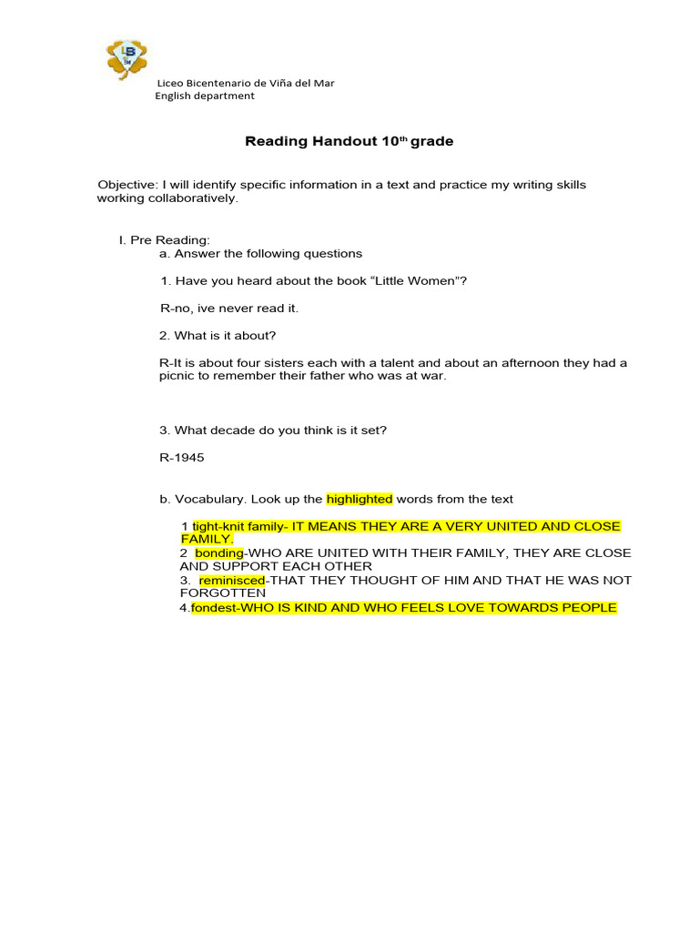 class 6 little women text.docx (2) | PDF | Little Women