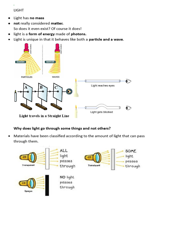 LIGHT Notes | Download Free PDF | Electromagnetic Spectrum | Telescope